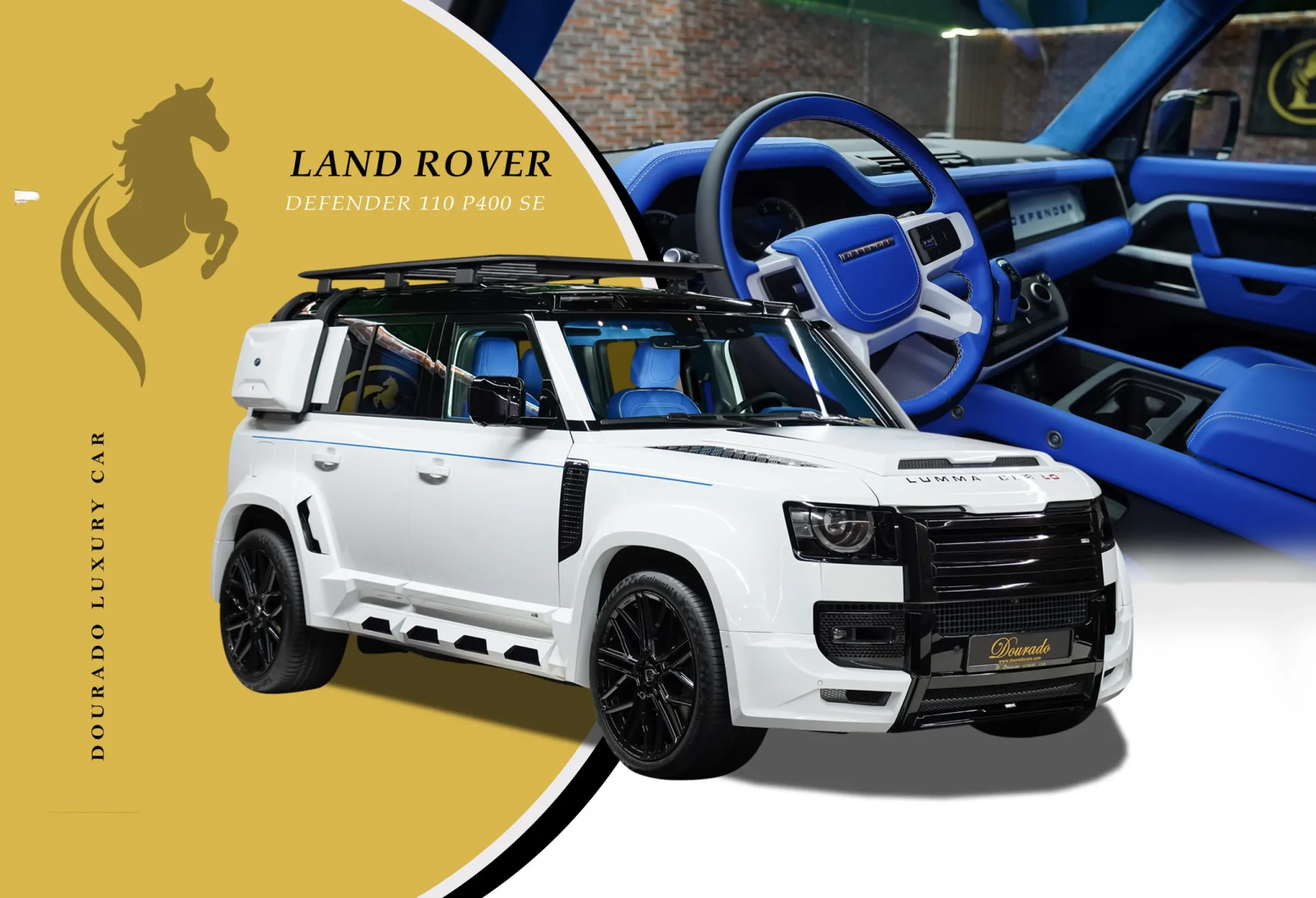 Buy Land Rover DEFENDER LUMMA CLR Dubai- Dourado Luxury Car