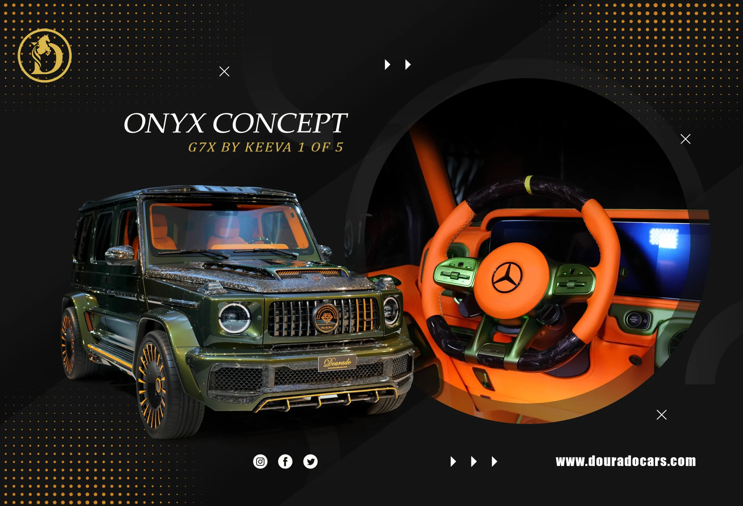 Mercedes-Benz G 63 AMG G7X Keeva by ONYX Concept- Dourado Luxury Car